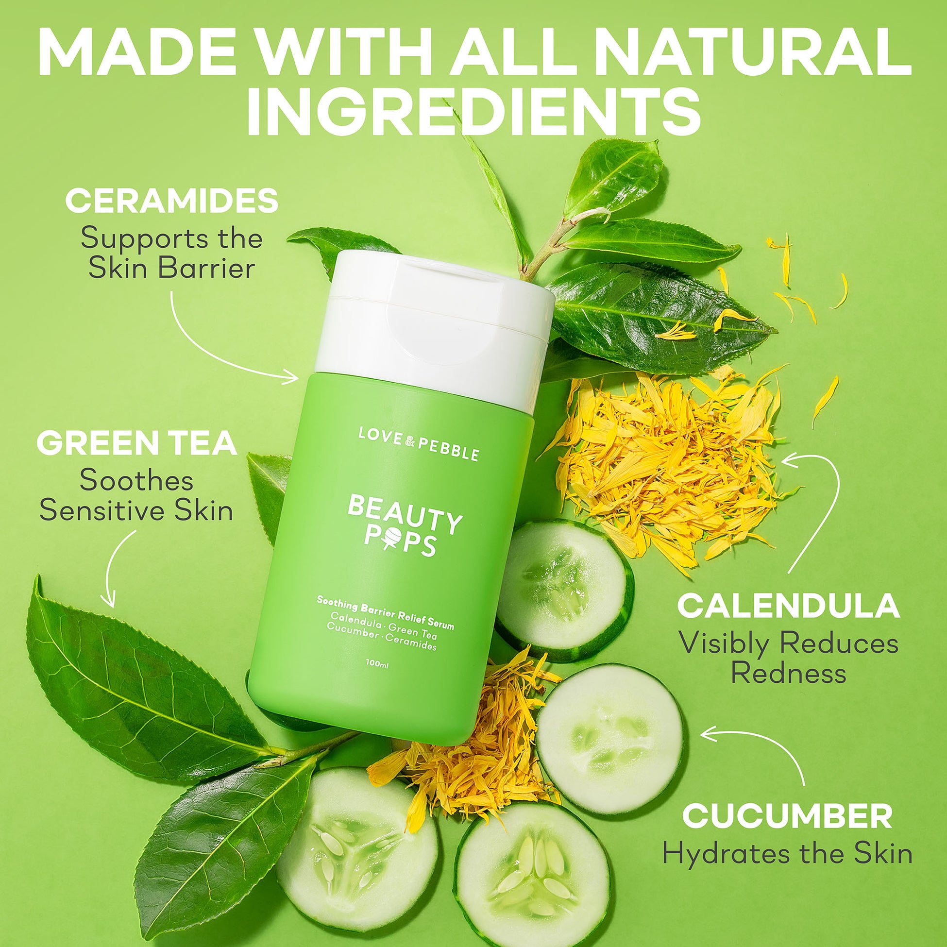 BEAUTY POPS™ Soothing Barrier Frozen Serum (SERUM ONLY) – Love and pebble